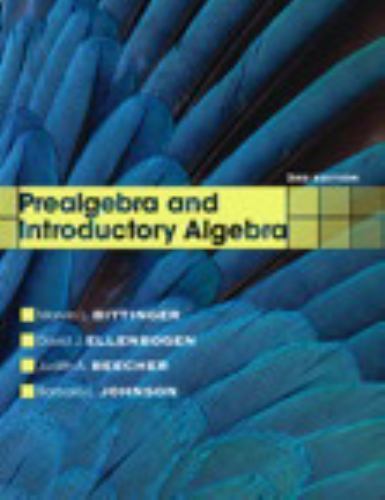 Prealgebra and Introductory Algebra by Barbara L. Johnson, Judith A ...