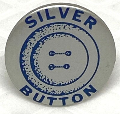 Vintage Silver Button Pin Badge Pinback | eBay