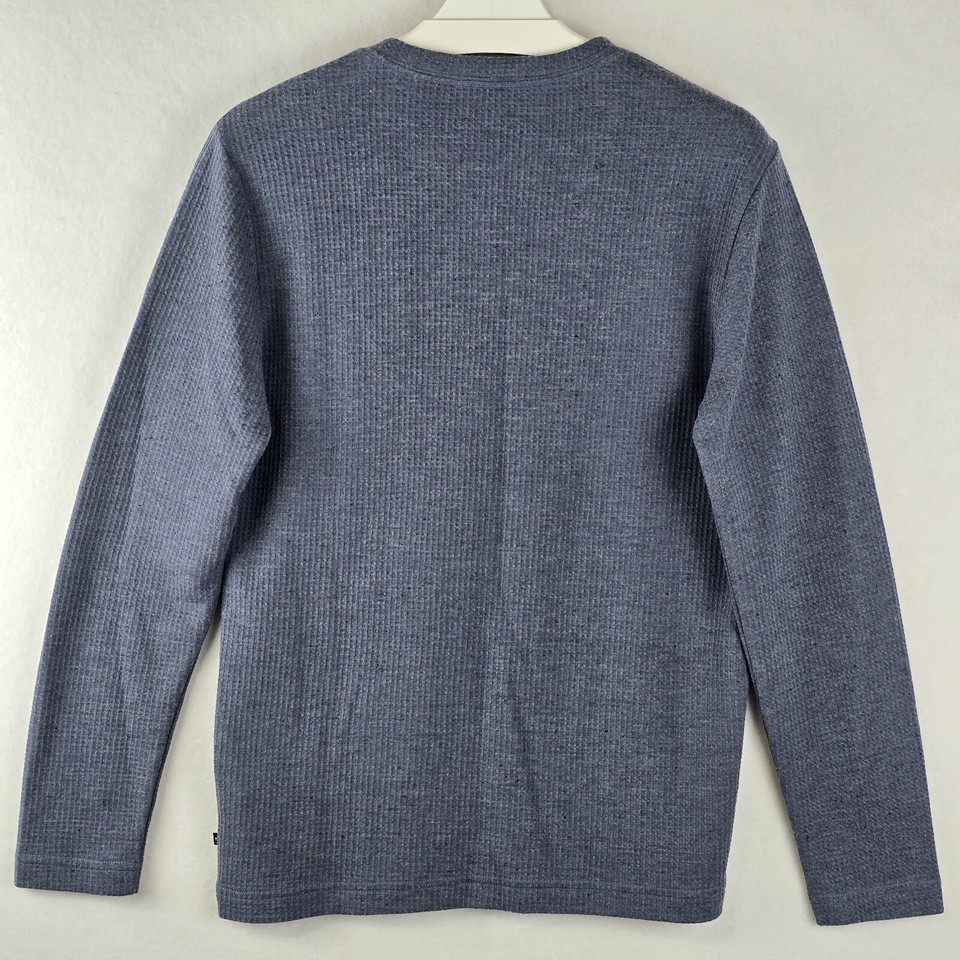 $129 Travis Mathew Small Cloud Waffle Crew Vintage Indigo Blue Nubby ...