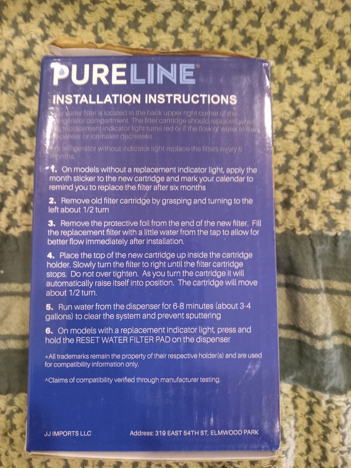 Water Filter for refrigerator model PL-100-G, PL-100-GS GE MWF | eBay