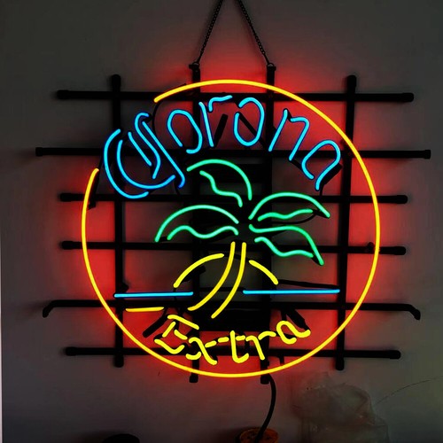 Corona Extra Neon Beer Sign Home Bar Man Cave Store Display Neon Bar ...