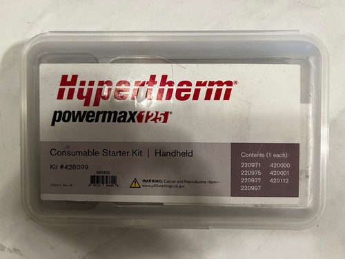 Hypertherm 428099 Kit PMX125 Starter Consumable Hand Torch | eBay