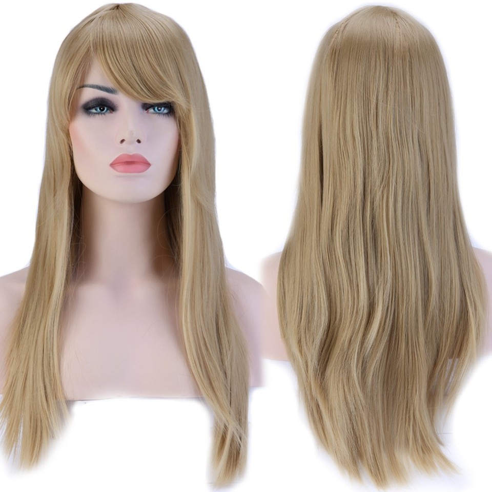 Lots Natural Hair Wig Women Long Straight Wavy Sexy Cosplay Daily Party ...
