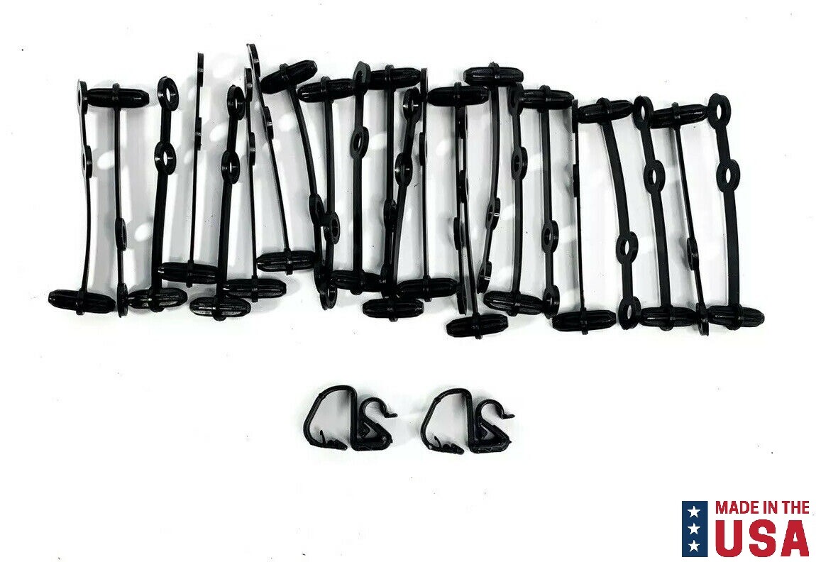 Engine Compartment Wire Loom & Washer Hose Clips For 1965-1966 Ford ...