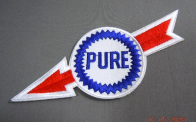 PURE Motor Oil Embroidered Iron-On Uniform-Jacket Patch 4.75