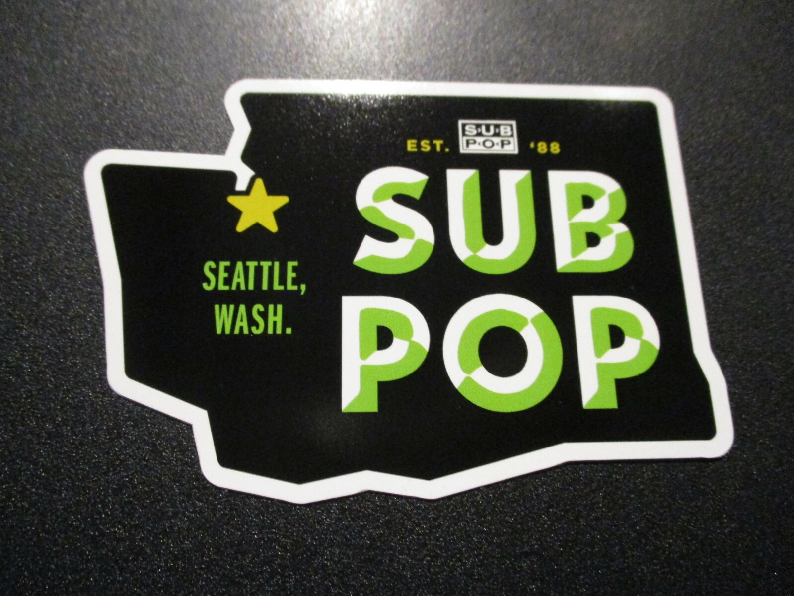 SUB POP SEATTLE 4" Seattle Washington state STICKER Decal pearl jam ...