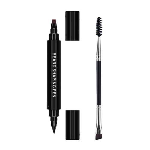 Hair Beard Filler Pen Sharpen & Define Patchy Beards Camouflage Black ...