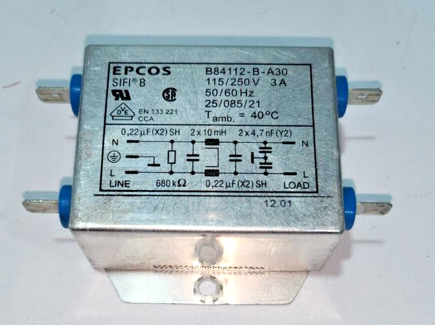EPCOS B84112-B-A30 POWER LINE FILTER | eBay
