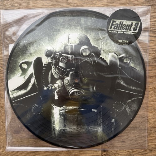 FALLOUT 3 Original Game Soundtrack PICTURE DISC Vinyl Record Hot Topic ...