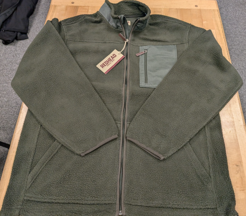 RedHead Berber Fleece Full Zip Jacket Men's XL Dark Green | eBay