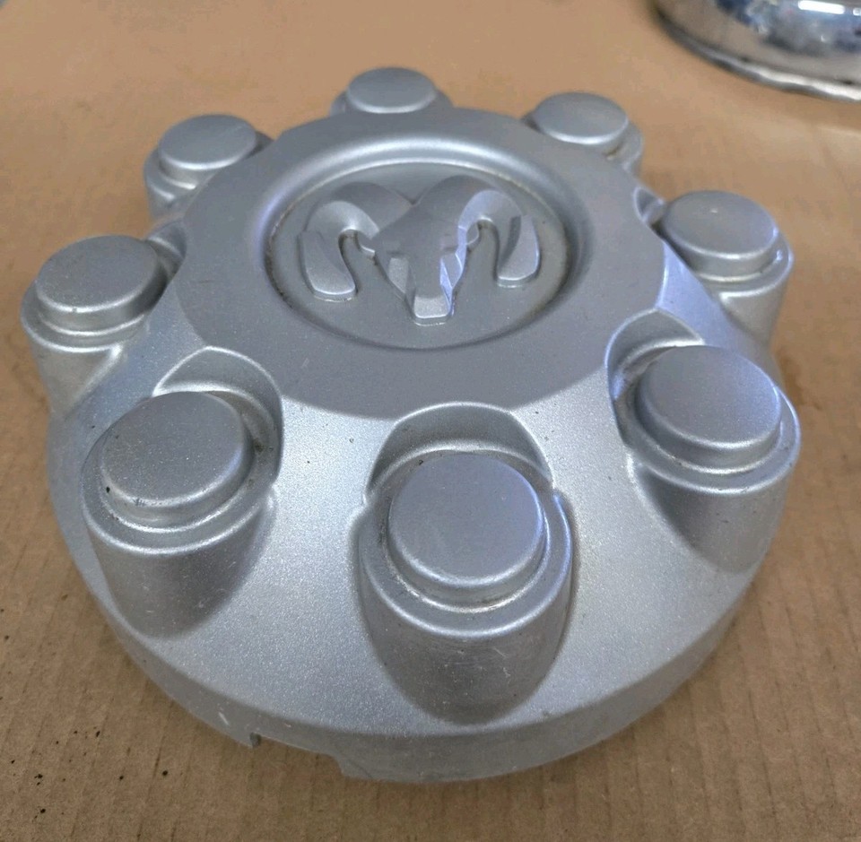 SILVER 8 Lug Dodge Ram 2500 3500 Wheel Center Cap 52121450AD SILVER ...