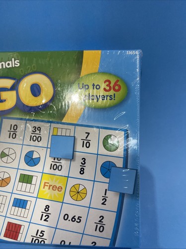 Lakeshore fractions and decimals bingo Teacher Classroom | eBay