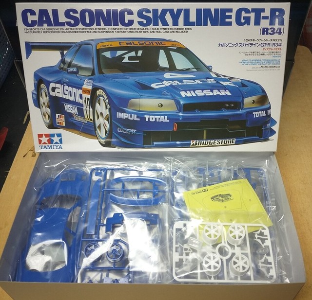 Tamiya 24219 Nissan Calsonic Skyline Gt-r R34 1/24 Scale Kit for sale ...