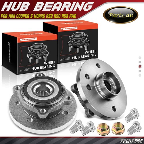 2x Front Wheel Bearing Hub Kits for Mini Cooper S Works R52 R50 R53 ...