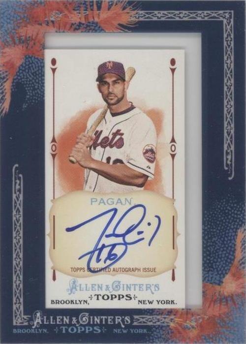 2011 Topps Allen & Ginter's - Framed Mini Autographs Angel Pagan #AGA ...