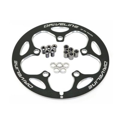 Driveline Chain Guard 50T, BCD 110mm, 133g, Black | eBay