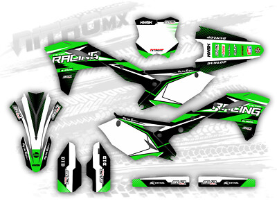 Graphics Kit fits Kawasaki KX 250F KXF 250 KX250F 2017 2018 2019 2020 ...