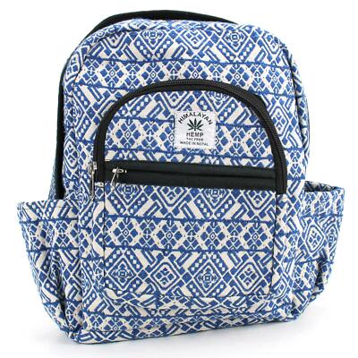 Himalayan Hemp Backpack Rucksack Bag For School Work Camping Blue ...
