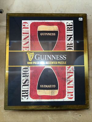 Guinness Beer 1000 Piece Jigsaw Puzzle 29"x23" Foil Accented Front NEW ...