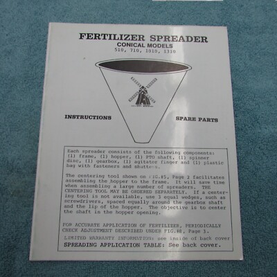Manuals & Books - Fertilizer Spreader