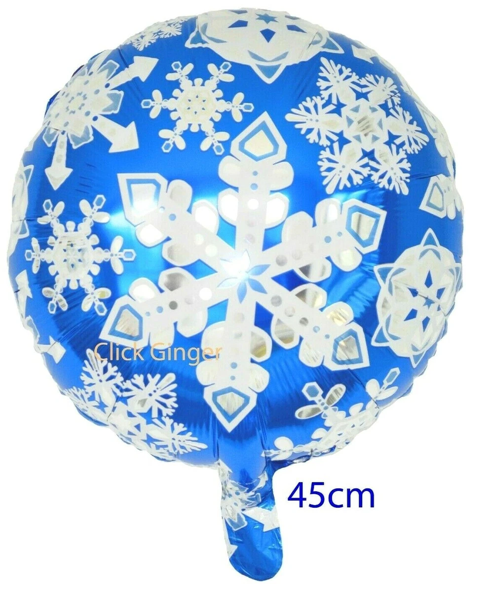 Blue Round Mylar Balloon