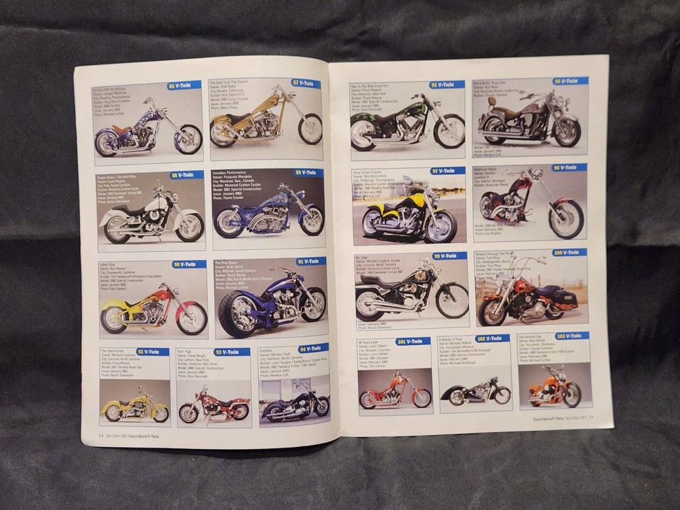 Best Bikes Easyriders Magazine 2003 Motorcycles Choppers | eBay