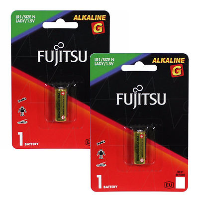 2X FUJITSU LR1 1.5V N Size Alkaline Battery LR1 - EXP. SEP 2017 | eBay