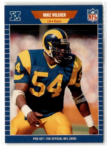 1989 Pro Set FOOTBALL #209 Mike Wilcher Los Angeles Rams | eBay