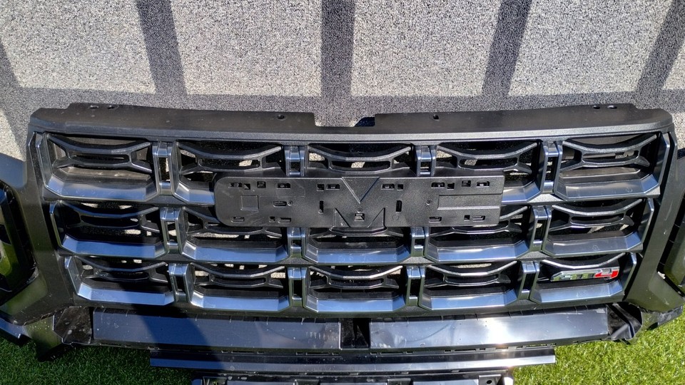 2023 2024 GMC CANYON AT4 BLUE CHROME UPPER GRILL GRILLE OEM | eBay