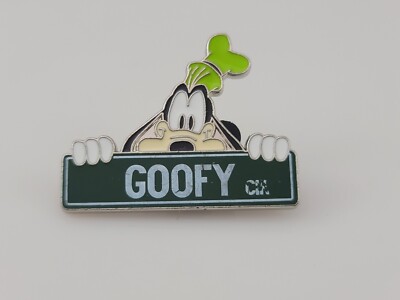 Disney Street Signs Goofy Cir Pin (Used with Scratches) | eBay