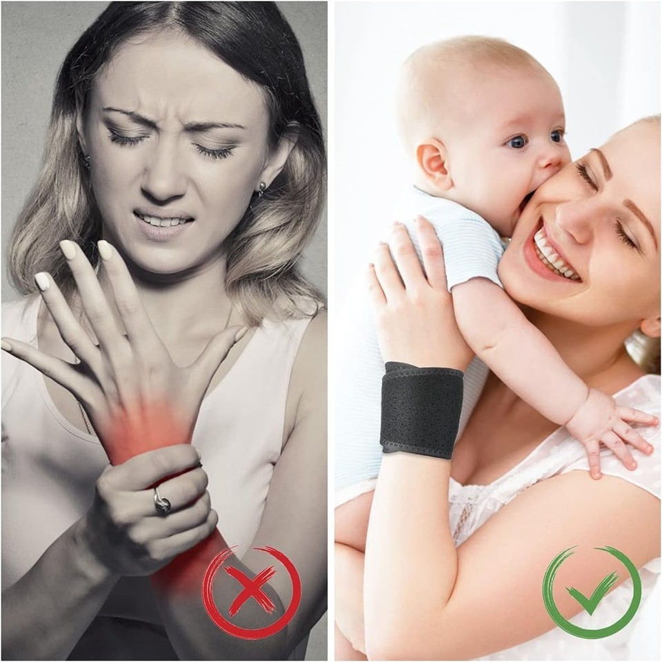 2 Pack NHS Wrist Hand Brace Support Splint for Sprain Injury Carpal ...