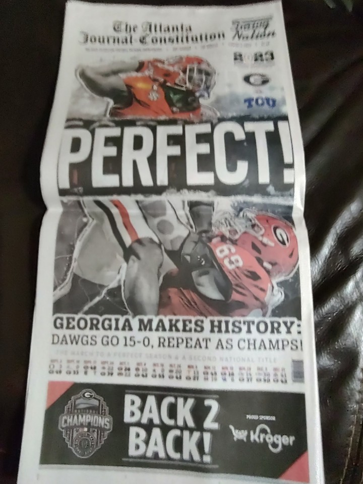 (2) AJC newspaper FINAL print last edition 12/31/2025 Collectible UGA ...