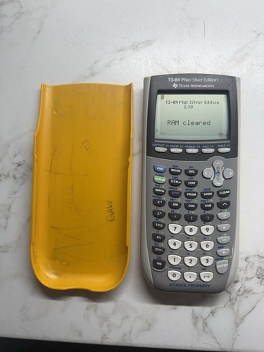 Texas Instruments TI-84 Plus Silver Edition Graphing Calculator w/Cover ...