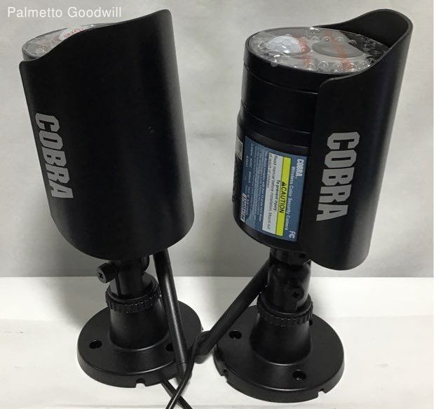 COBRA 4 Channel Wireless Surveillance System w/ 2 Cameras & Monitor ...