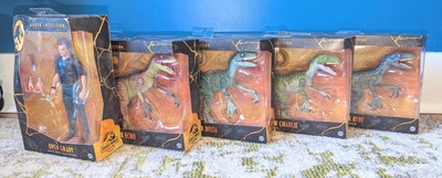 Jurassic World Amber Collection Raptor Squad Blue Charlie Delta Echo ...
