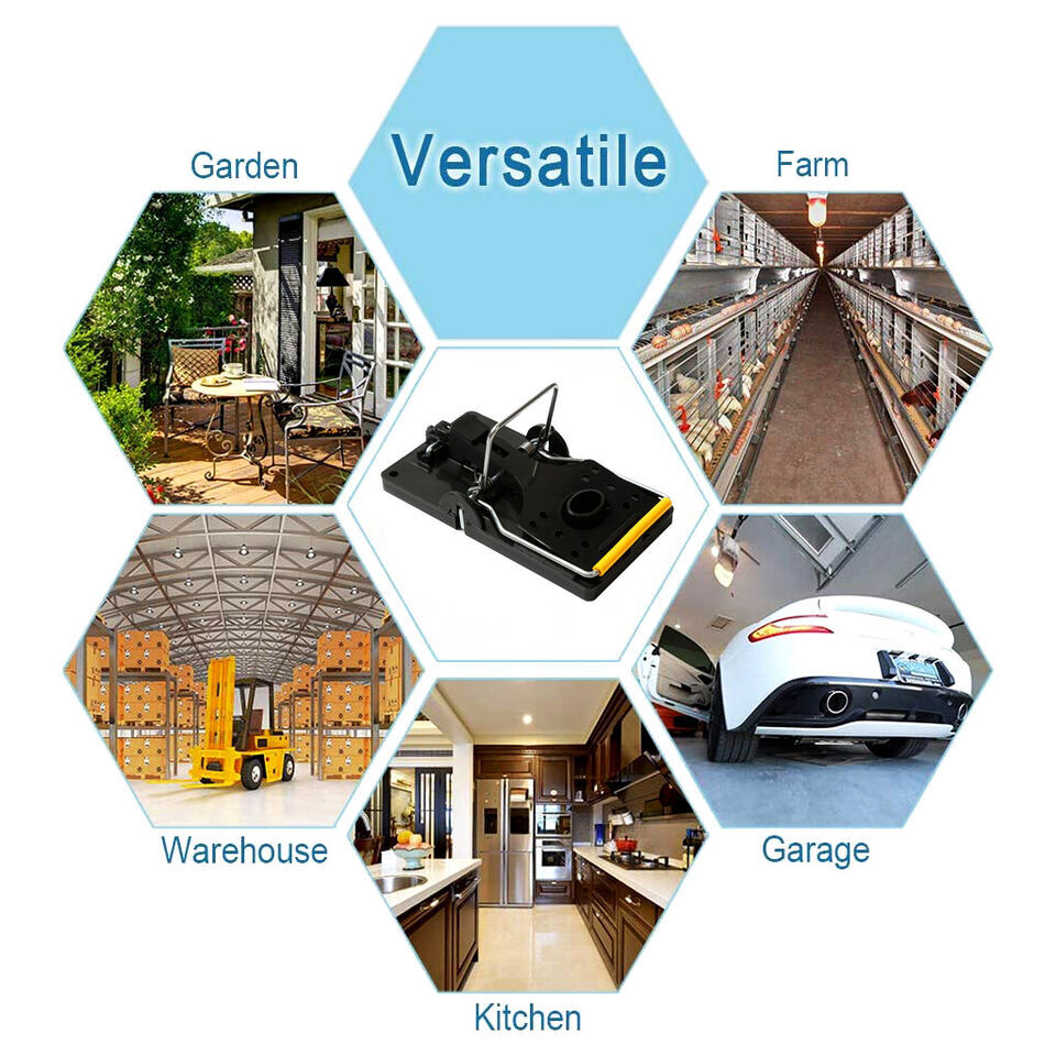 6/12 Small Rat Catching Metal Traps Heavy Duty Snap Mouse Trap Bait ...