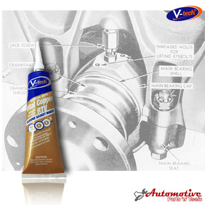 Rear Main Bearing Cap Split Line Flexible Gasket Replacement Super Oil ...