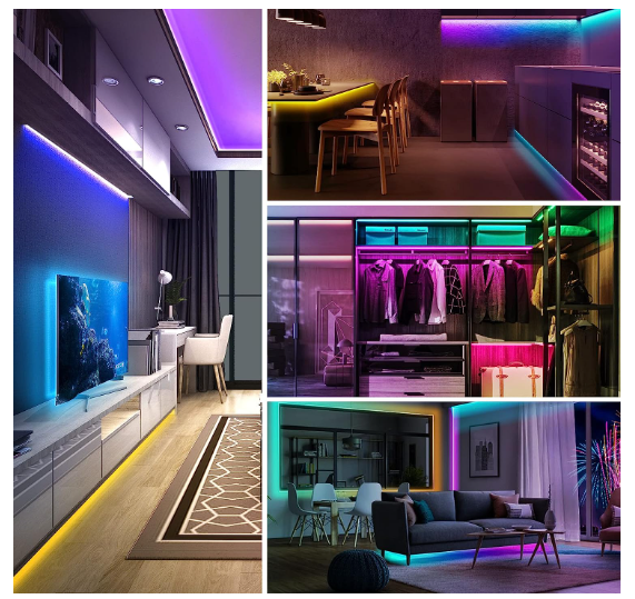 Smart Led Strip Lights 32.8ft, Bluetooth LED Lights with APP Control ...