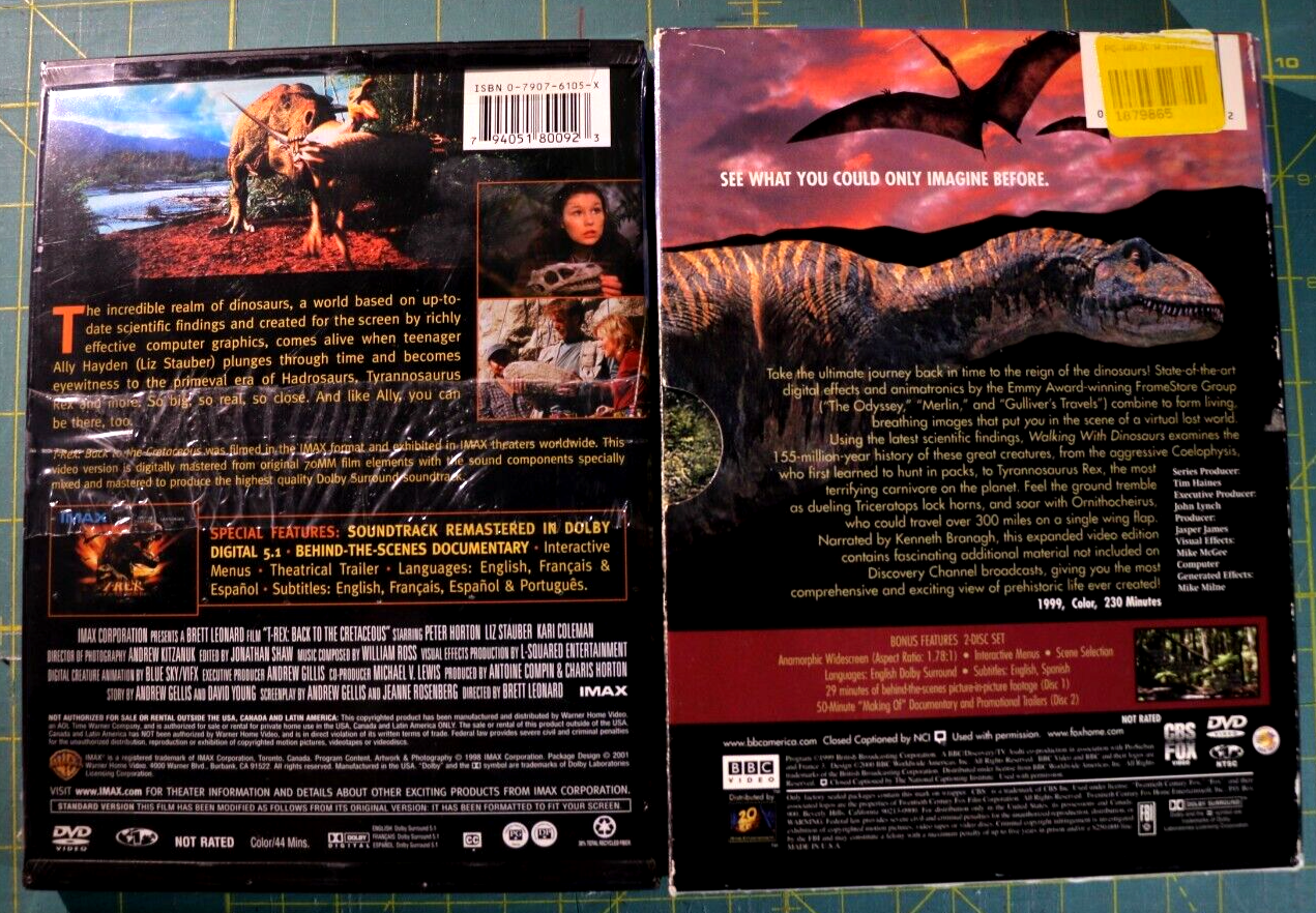 Walking with Dinosaurs (Pre-Owned) & T-Rex IMax (Brand New) | eBay