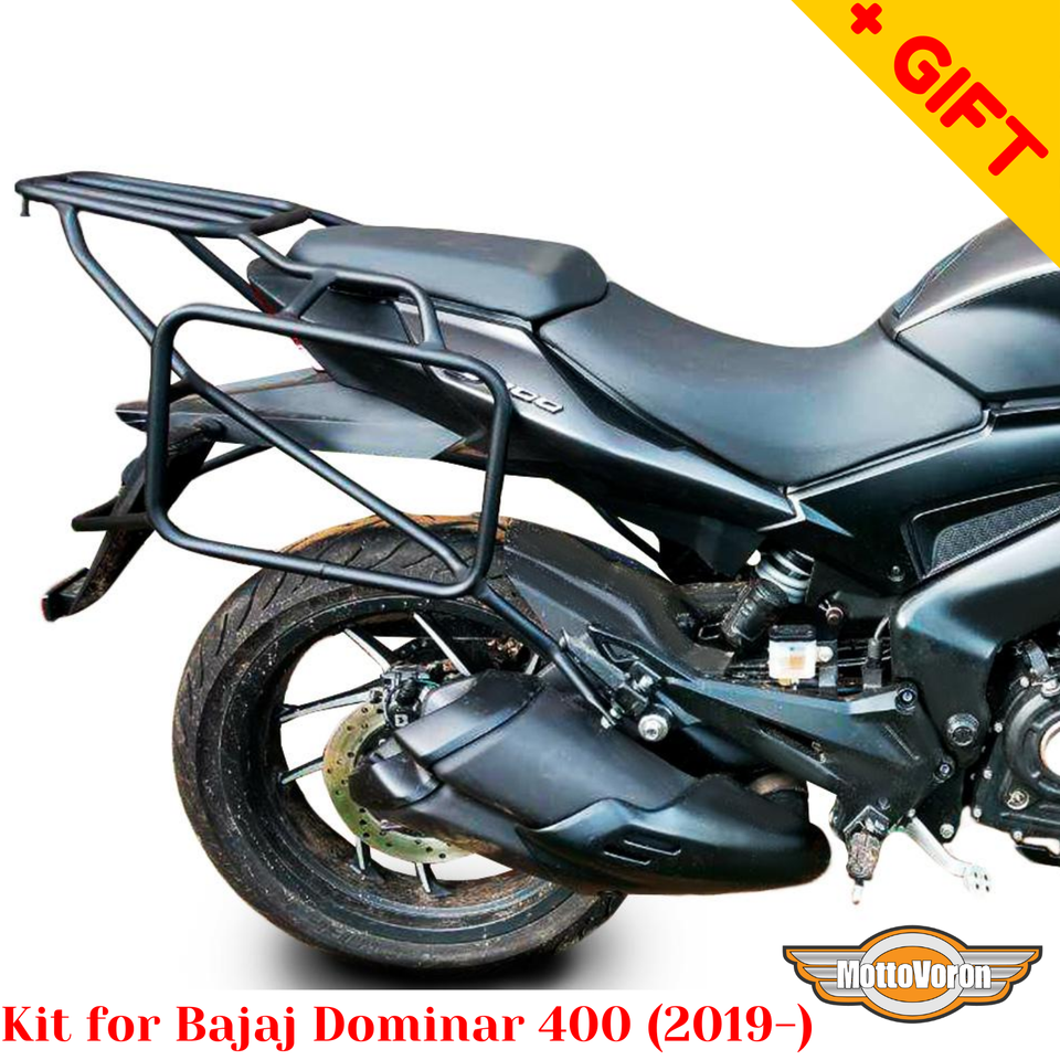 For Bajaj Dominar 400 Rack luggage system D400 UG Crash bars side ...