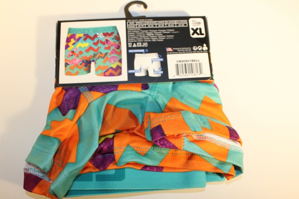 CRAZY BOXER - BACK TO THE 90S WACKY PICTURES BOXER BRIEFS - ADULT SIZE ...