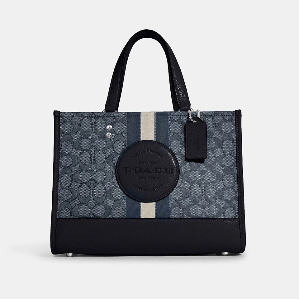 NWT Coach Dempsey Carryall In Signature Jacquard With Stripe And Coach ...