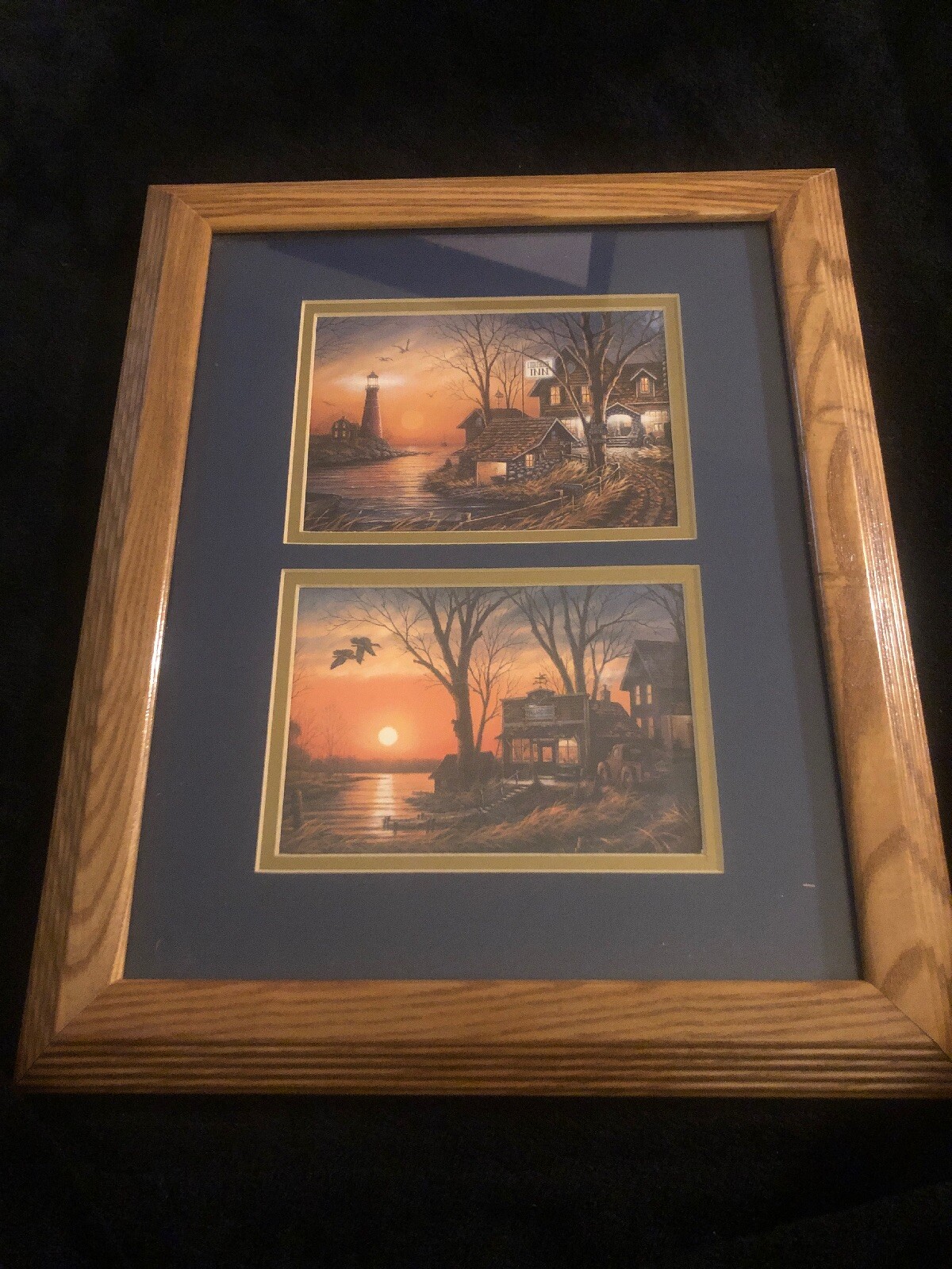 Gene Stocks Prints Lighthouse Inn And Mallard Cove Framed Print Sealed ...