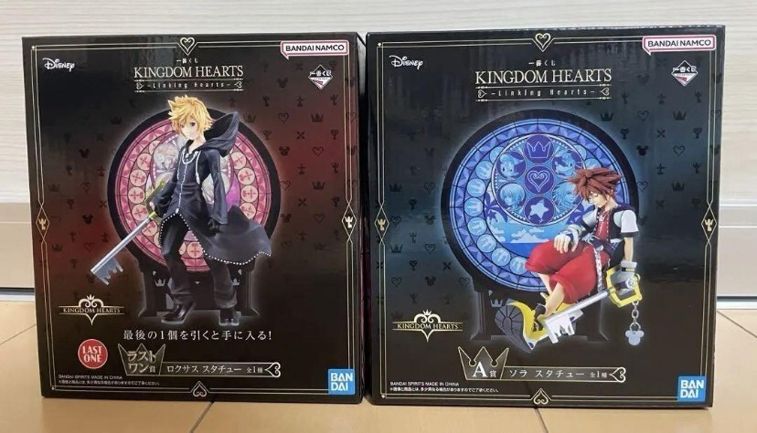 [NEW] Ichiban Kuji KINGDOM HEARTS Linking Hearts Sora Roxas Statue ...