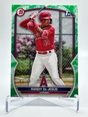 Randy De Jesus GREEN PATTERN SP /99 1st Bowman - 2023 Bowman #BP-19 | eBay