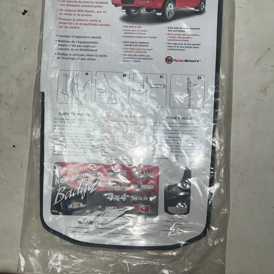 Road Sport Splash Guards 3103 Big Mudder Extreme Universal Splashguards ...