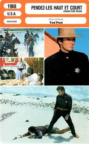 FICHE CINEMA : PENDEZ-LES HAUT ET COURT Eastwood,Stevens,Post 1968 Hang ...