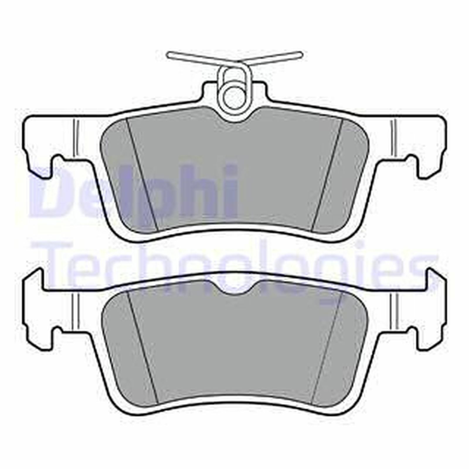 Genuine Delphi Rear Brake Pads - LP3369 | eBay