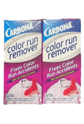 2X Carbona COLOR RUN REMOVER Fixes Color Run Accidents Non-Bleach ...