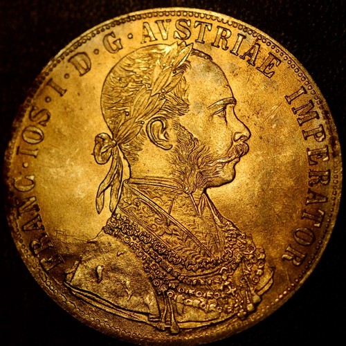 AUSTRIA restrike 4 Dukat 1880 Franz Joseph I gold filled KM# 2276 (7136 ...
